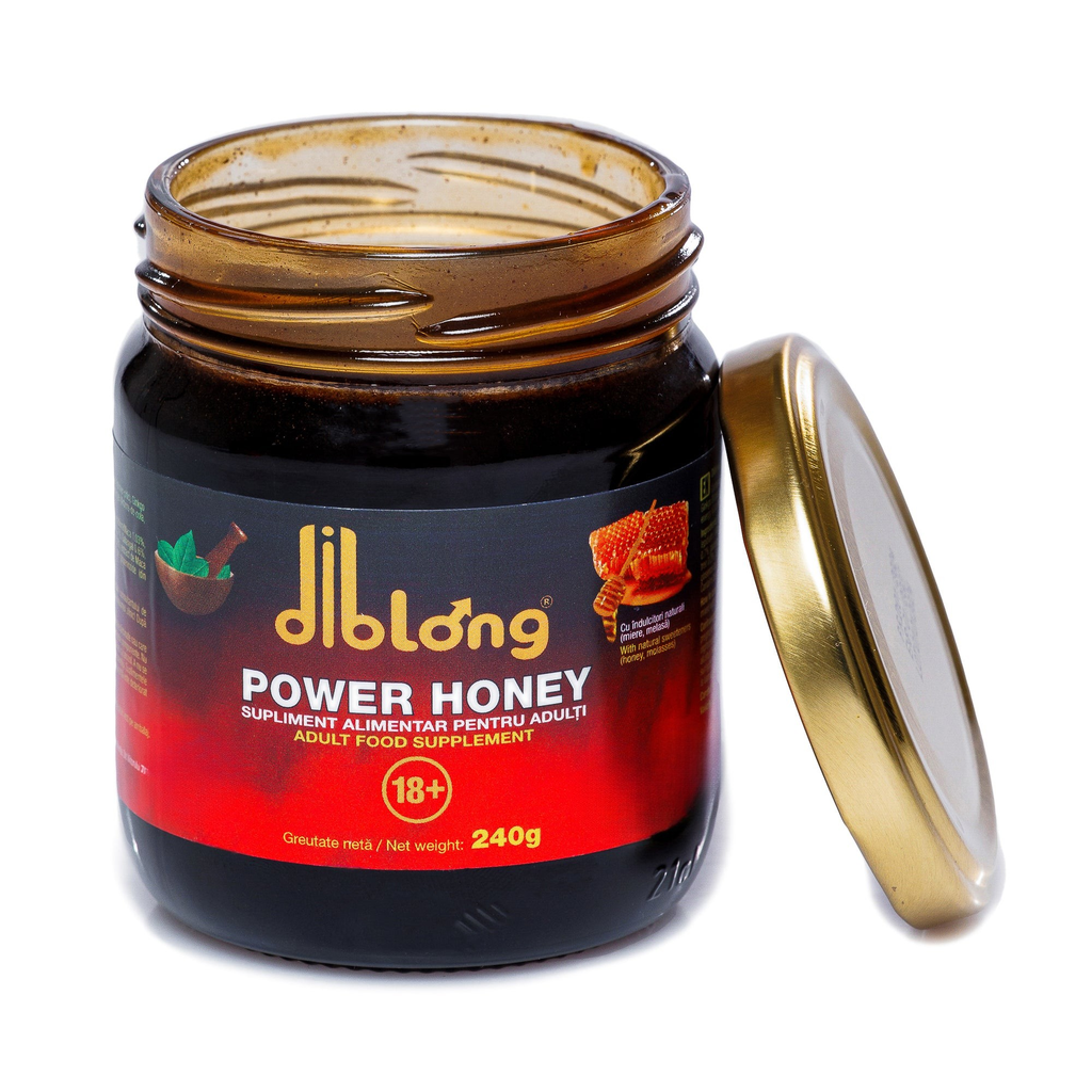 Miere afrodisiacă Diblong Power Honey, 240g– Diblong.Ro